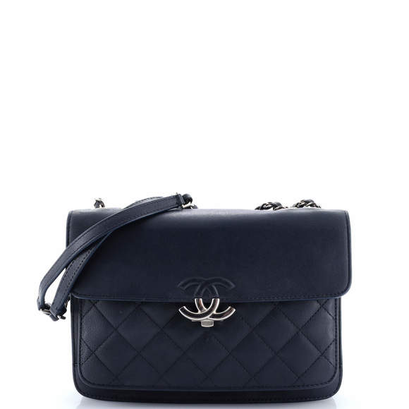 CHANEL | Bags | Chanel Small Cc Box Flap Bag Quilted Calfskin | Poshmark